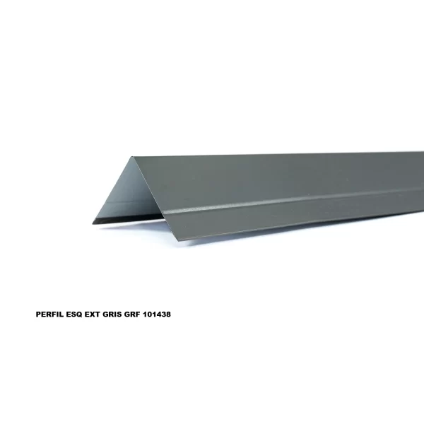 Perfil sm esquinero ext - 3m gris grafito - Coimsa Chile
