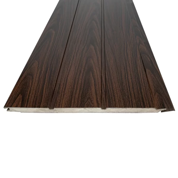 Siding metal roble oscuro - 3 tablas 3,80m x 0,38m x 16mm - Coimsa Chile