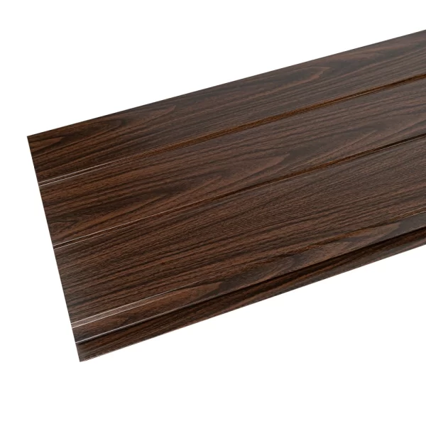 Siding metal roble oscuro - 3 tablas 3,80m x 0,38m x 16mm - Coimsa Chile